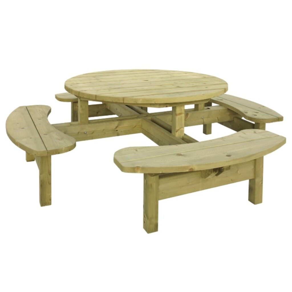 Round Picnic Table - Eglantine Timber