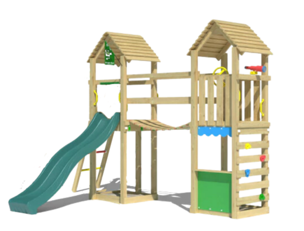 Jungle Explorer Playtower and Slide - Eglantine Timber